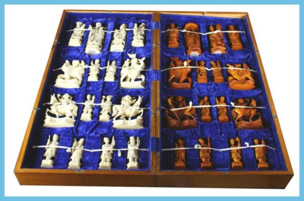 Antique Ivory Chess Set - 💎Unseen Intriguing Sets [2025 Coolest]